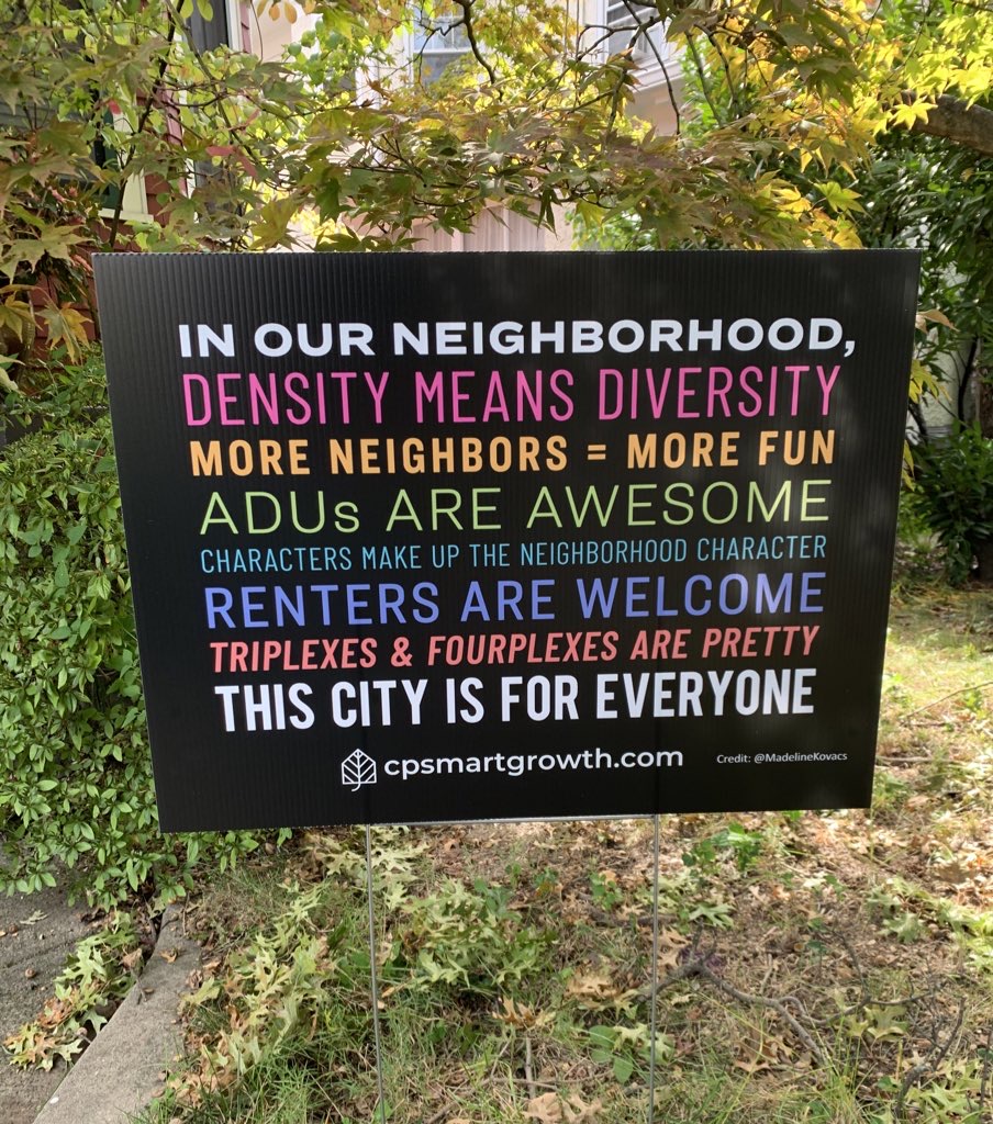 “Density Means Diversity” Signs – Cleveland Park Smart Growth