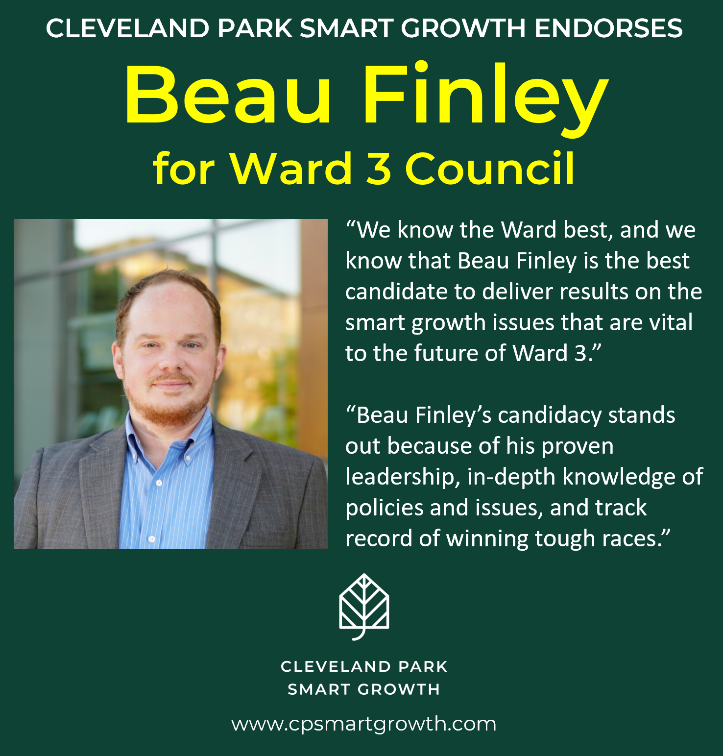 Cleveland Park Smart Growth Endorses Beau Finley – Cleveland Park Smart ...